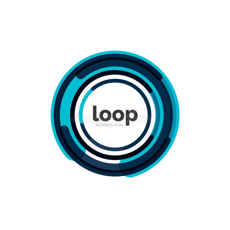 Loop, Infinity Business Icon Stock Vector - Illustration of infinite ...