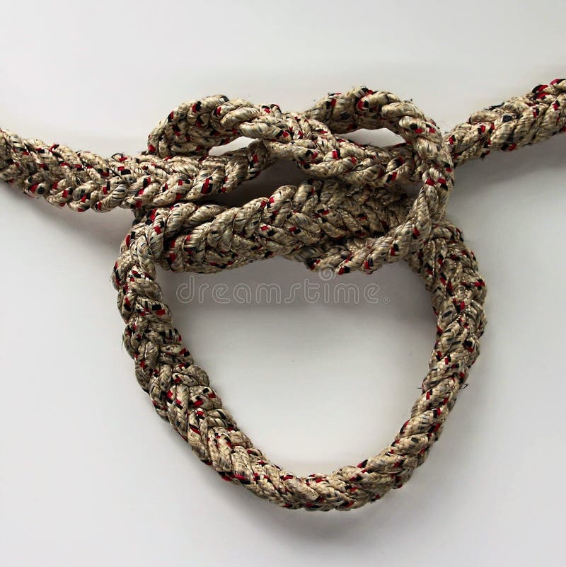Loop knot rope string stock photo. Image of climb, cable - 97791972