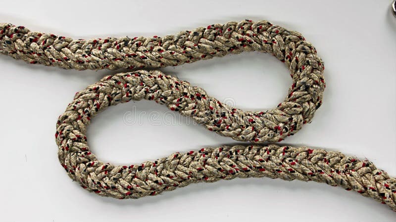 Loop knot rope string stock photo. Image of boat, rough - 97792140