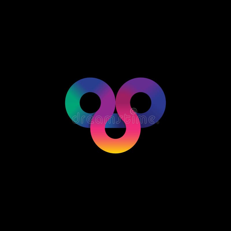 Gradient loops stock vector. Illustration of colorful - 8472349