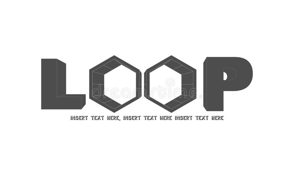 Loop Logo 3d stock illustration. Illustration of design - 105287785