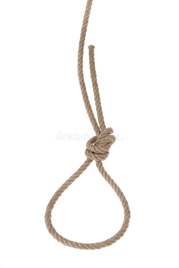 Loop Made â€‹â€‹of Rope for Hanging. Stock Image - Image of knot, fiber ...