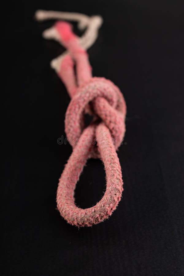 Loop Made of Thick Rope. Loop-shaped Knot Stock Photo - Image of ...