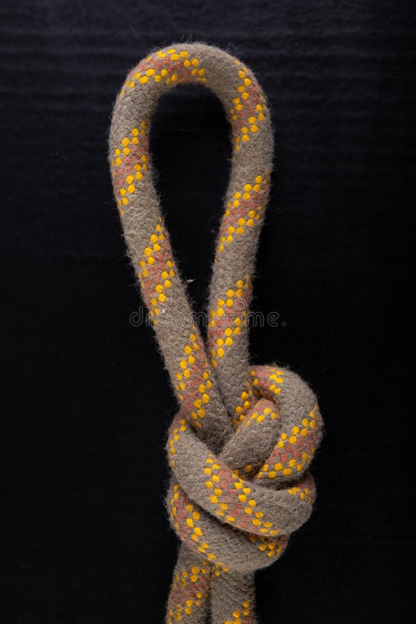 Loop Made of Thick Rope. Loop-shaped Knot Stock Photo - Image of ...