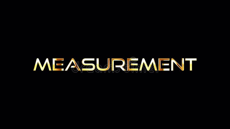Loop Measurement Gold Text Shine Loop Light Motion Stock Footage ...