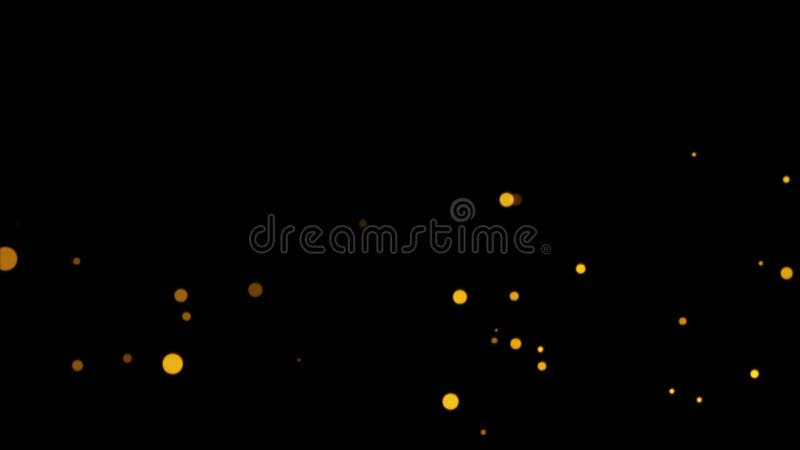 Loop Flow Up Gold Bokeh Particles Abstract Background Stock Footage - Video of screen, blurred ...