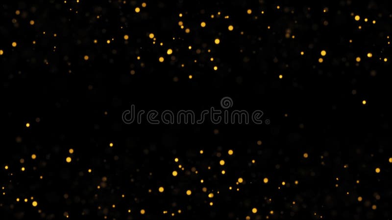 Loop Glow Orange Particles Animation on Black Background Stock Footage ...