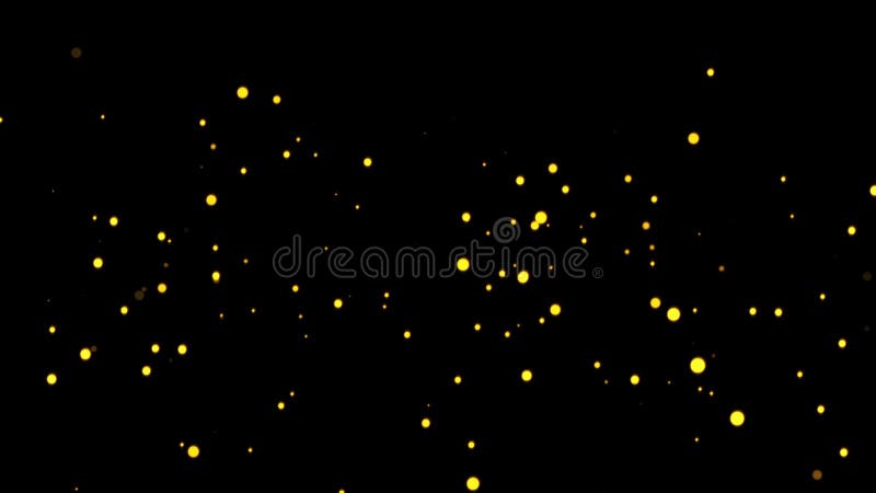 Loop Flow Up Orange Bokeh Particles Abstract Background Stock Video ...