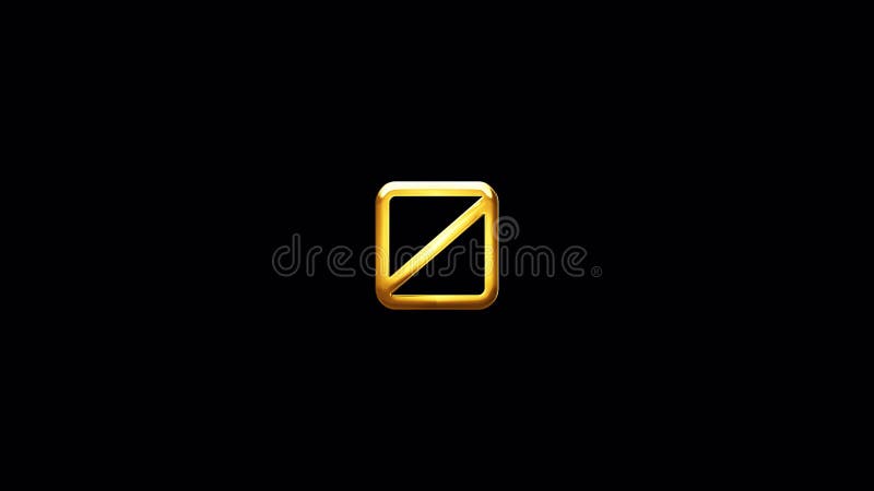 Loop Number Zero Gold Text Shine Light Motion Animation Stock Footage ...