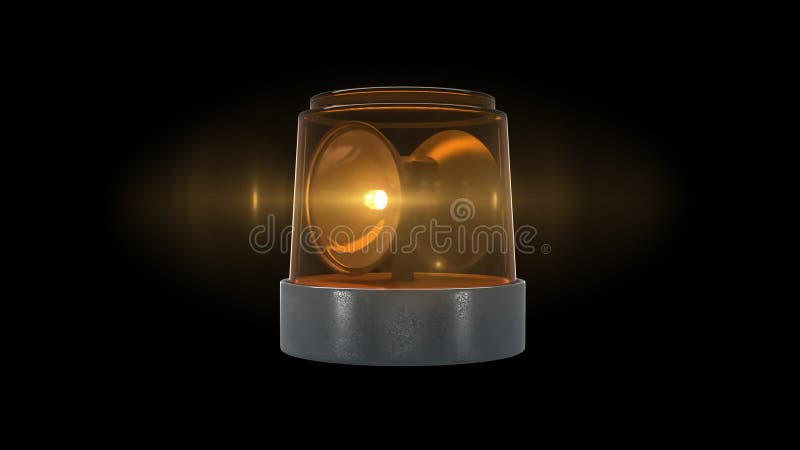 Warning Light for a Malfunction on Black Backgrounds Stock Footage ...