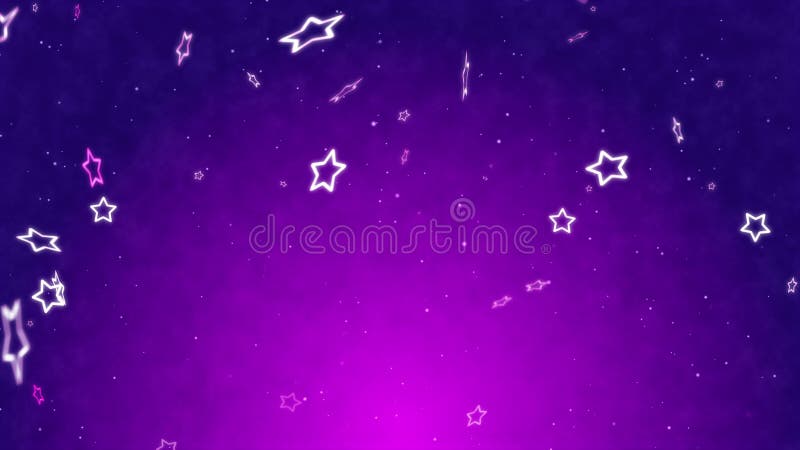 Loop Particles, Glowing Stars and Pink-purple Gradient Background Stock ...