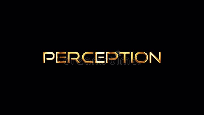 Loop Perception Gold Text Shine Light Motion Abstract Background. Stock ...