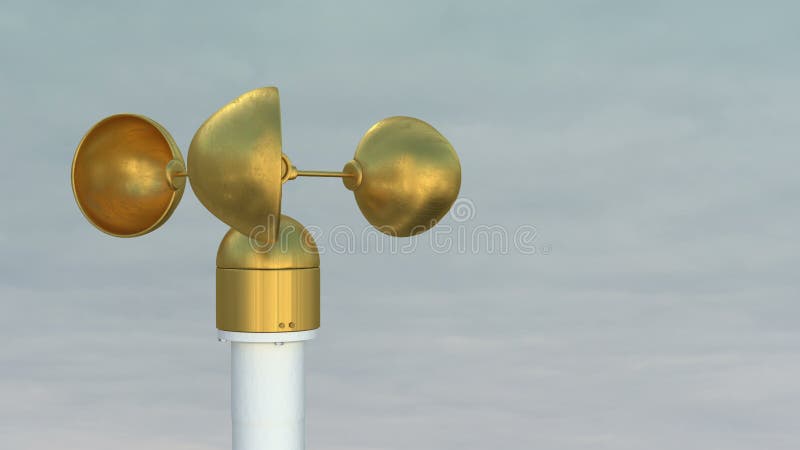 Old Anemometer with Moving Clouds in Background. Stock Footage - Video ...