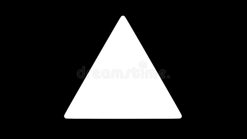 Rotating Triangular Biohazard Sign. Stock Video - Video of notice ...