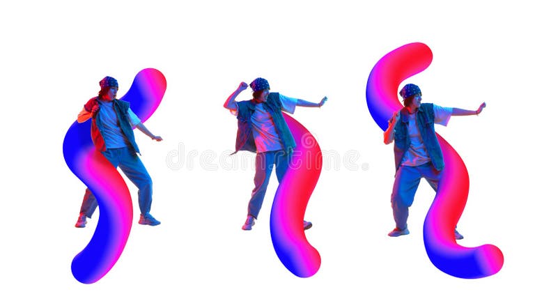 Loop: Repeat Yourself. Modern Dance Moves with Vibrant 3D Gradient ...