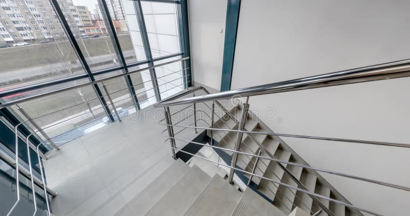 Loop Rotation of Emergency and Evacuation Exit Stairs in Up Ladder in ...