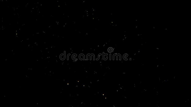 Loop Sparking Particles Animation on Black Abstract Background Stock ...