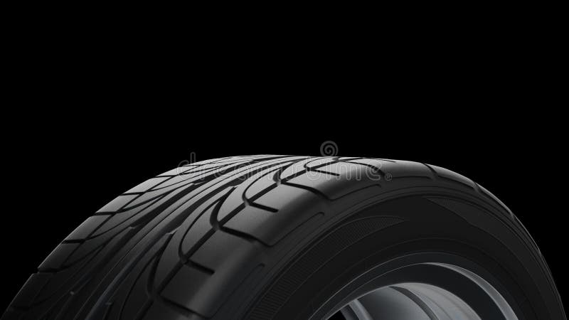 Loop Spinning Car Wheel with Alpha Channel Stock Video - Video of ...