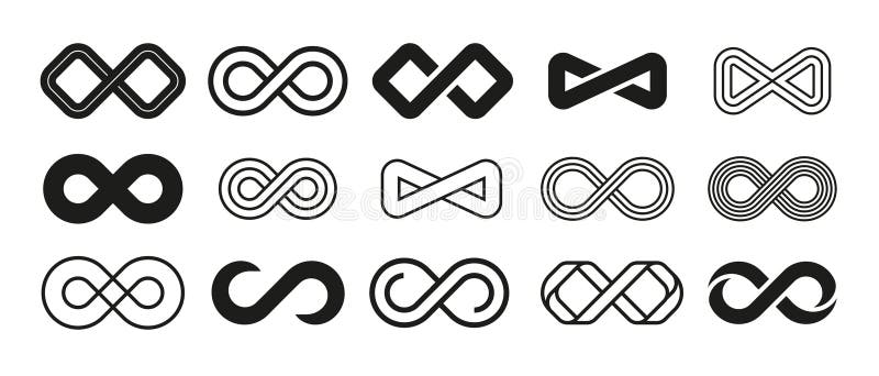 Loop Symbol. Mobius Ribbon Shape. Abstract Repetition and Infinity Sign ...