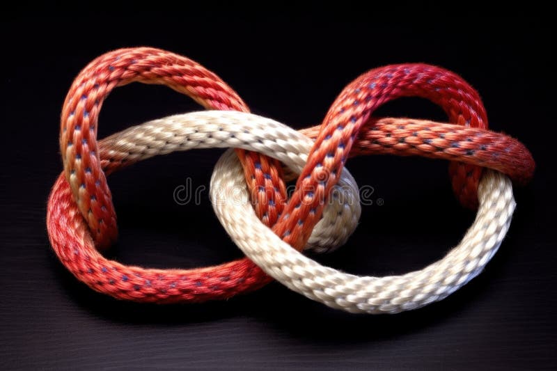 Loop-to-loop Sailing Knot Connecting Two Different Ropes Stock Photo ...