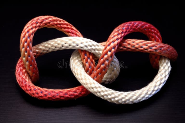 Loop-to-loop Sailing Knot Connecting Two Different Ropes Stock Photo ...