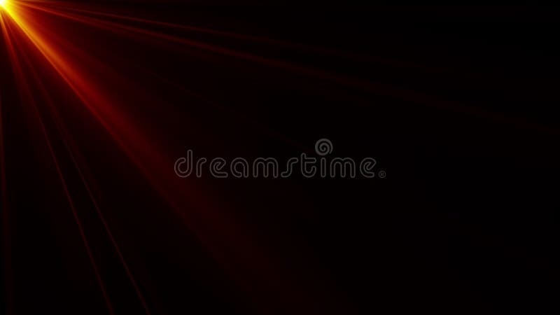 Loop Top Left Glow Orange Gold Optical Flare Light Stock Footage ...