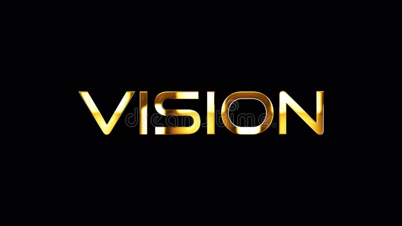 Loop Vision Gold Text Shine Loop Light Motion Title Stock Video - Video ...