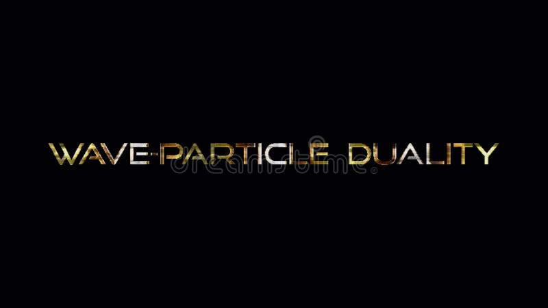 Wave Particle Duality Colorful Neon Laser Text Animation Stock Footage ...