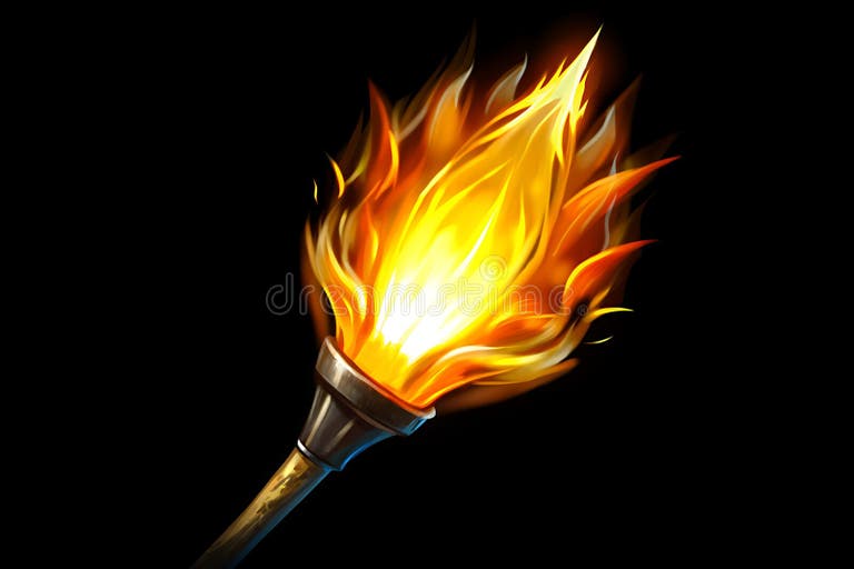 Realistic Fire Torch Stock Illustrations – 1,059 Realistic Fire Torch ...