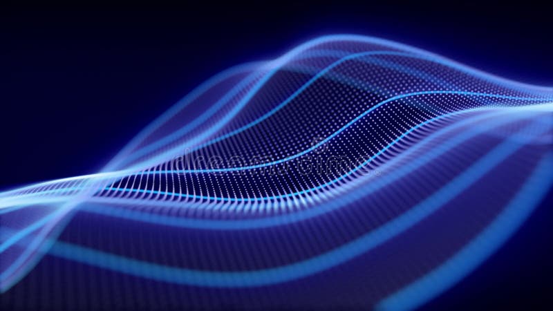 Glowing Hot Waves Spreading through a Sphere Power Field. Looped ...