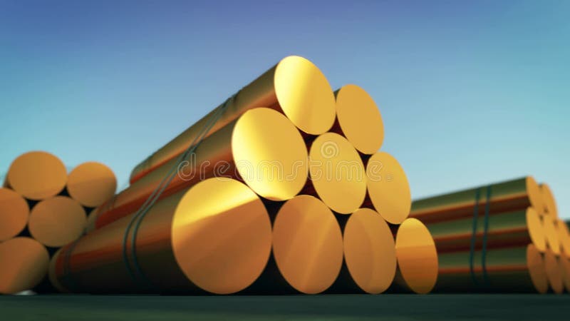 Loopable Animation of Cylindrical Copper Billets. Copper in Its Purest ...