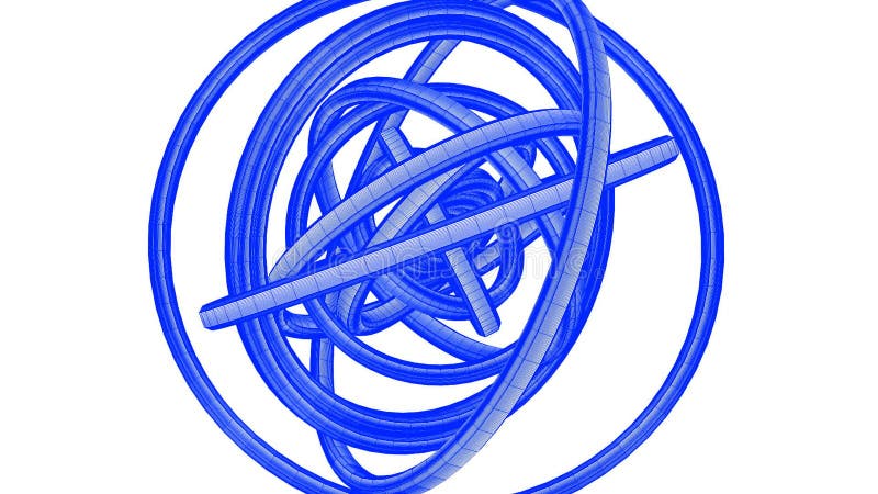 Loopable Blue Wire Frame Poles Abstract on White Background Stock Video ...