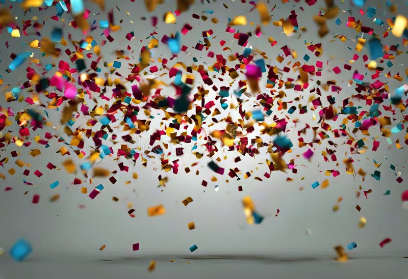 Loopable Falling Colorful Confetti with Alpha Channel 4K Stock ...