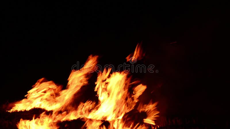 Loopable Flame with Alpha Mask Stock Footage - Video of dark, fiery ...