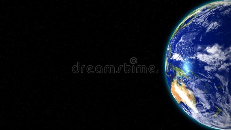 Loopable Rotating Earth Background Stock Footage - Video of stars ...