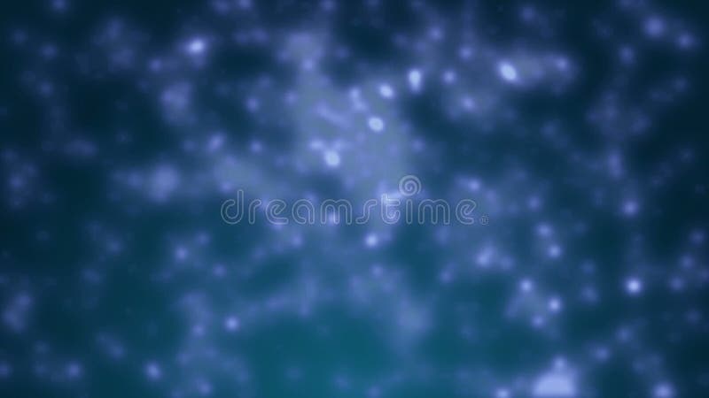 Looped Animated Blue Background with Blinking Blurred Particles Stock ...