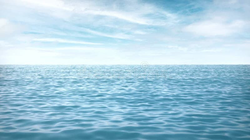 Looped Animated Blue Sea stock video. Video of horizon - 363738541