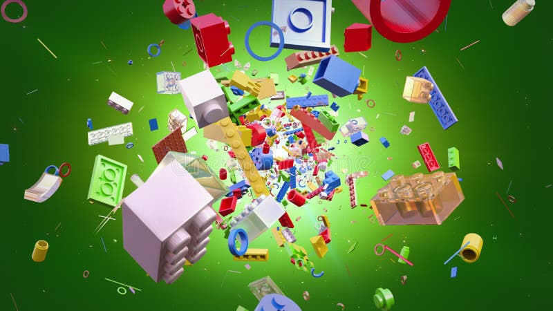 Looped Animation Blocks for Children Stock Footage - Video of awesome ...