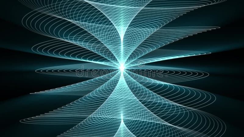 Looped Animation of Energy Vortex Column with Glowing Meridian Lines ...
