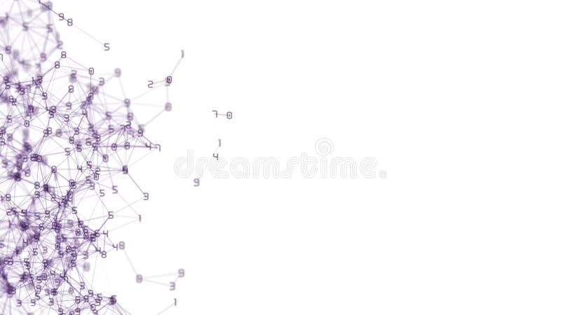 Generating Numbers. the Process of Generation by Neural Networks Stock ...