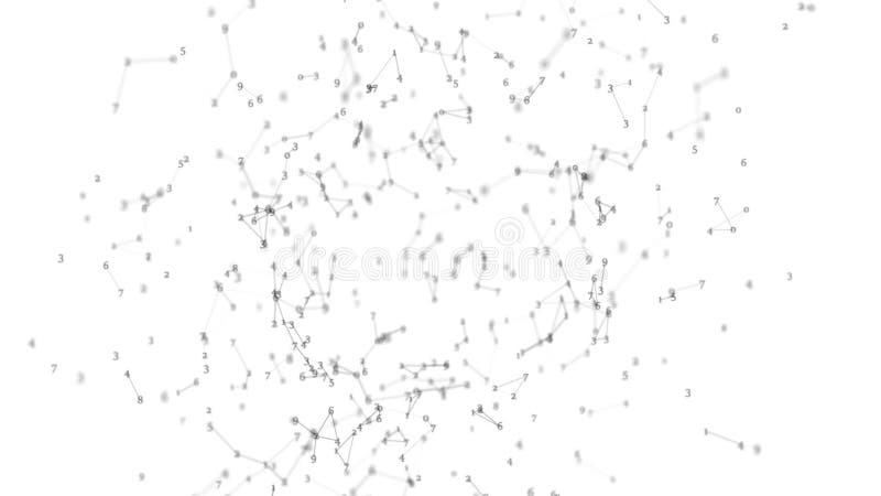 Generating Numbers. the Process of Generation by Neural Networks Stock ...