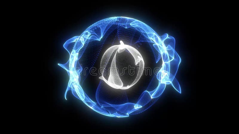 Looped Animation of Shiny Sphere with Core Inside Stock Footage - Video ...