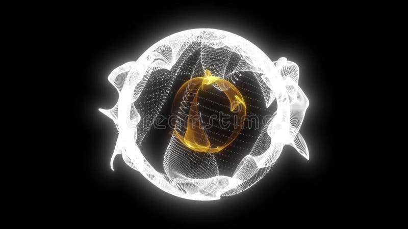Looped Animation of Shiny Sphere with Core Inside Stock Video - Video ...