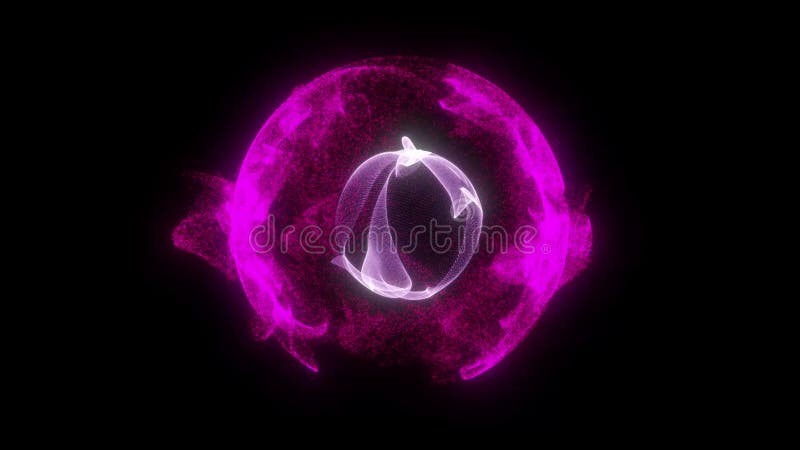 Looped Animation of Shiny Sphere with Core Inside Stock Video - Video ...