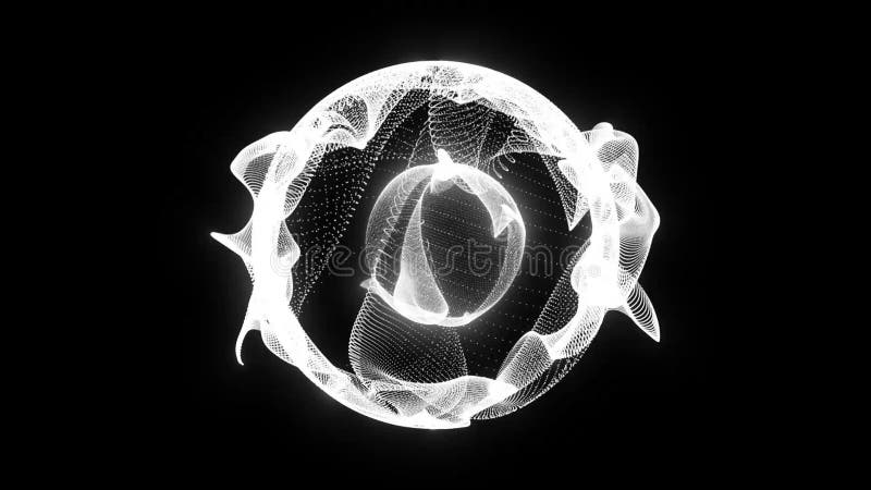 Looped Animation of Shiny Sphere with Core Inside Stock Video - Video ...