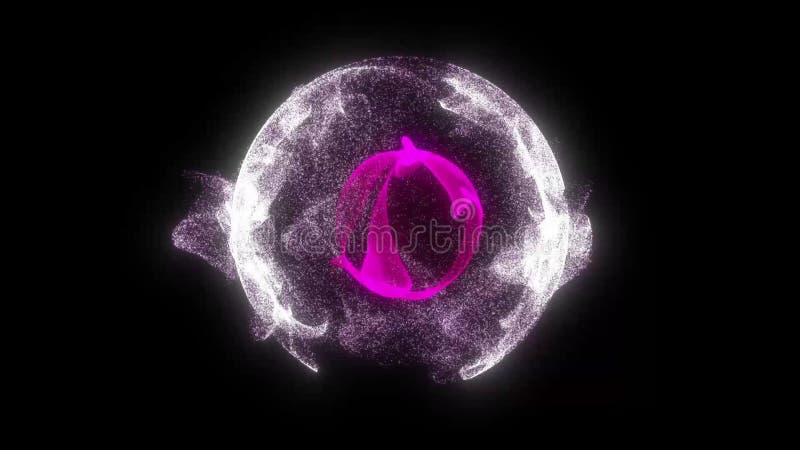 Looped Animation of Shiny Sphere with Core Inside Stock Video - Video ...