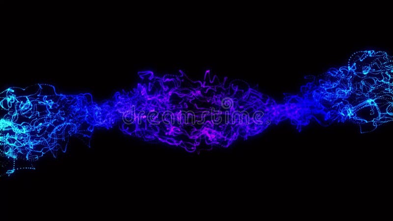 Looped Animation Vibration of Blue Energy Stock Footage - Video of ...