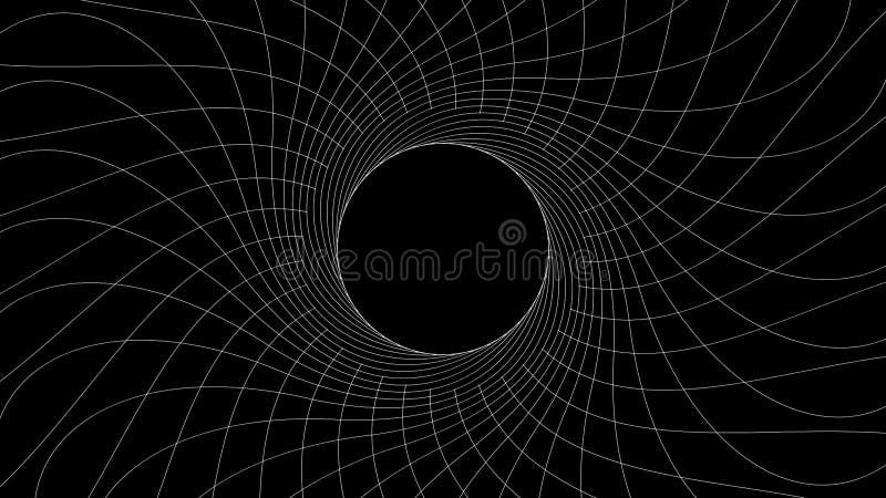 Looped Animation of White Lines on a Black Background. 2d Motion Stock ...