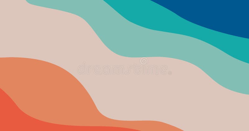 Colorful Wavy Waves Abstract Animation Stock Video - Video of bright ...