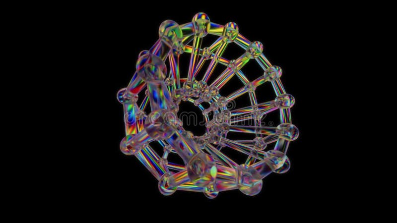 Cube in the 4th Dimension Tesseract Stock Footage - Video of geometric ...